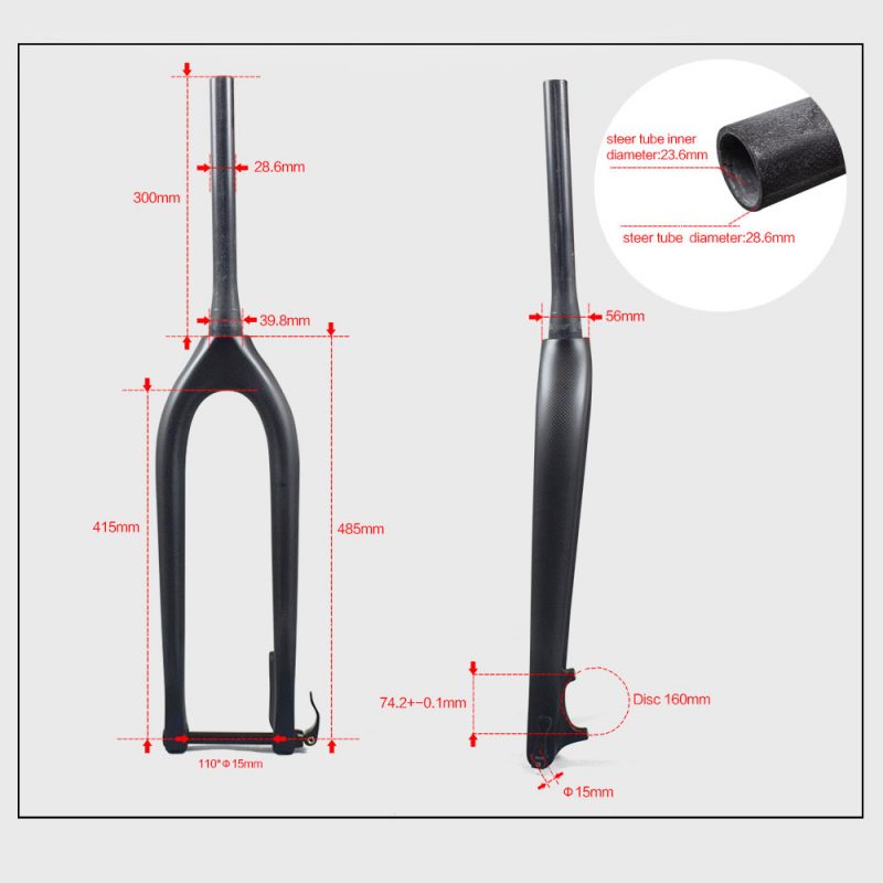 29er Carbon Mountain Bike Boost Fork | 110*15mm MTB Boost