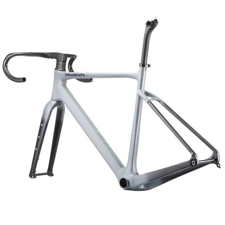 Rinasclta Aero Carbon Gravel Bike Frame Set| Grey Fade