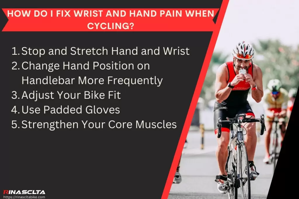 Wrist and hand pain cycling: causes, treatment and how to prevent