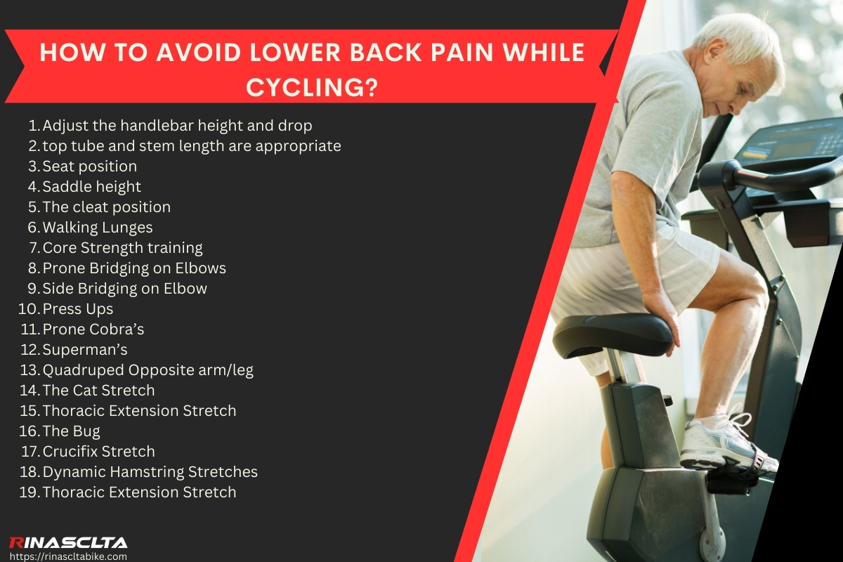 Lower back pain cycling: common types, what causes, how to fix and avoid