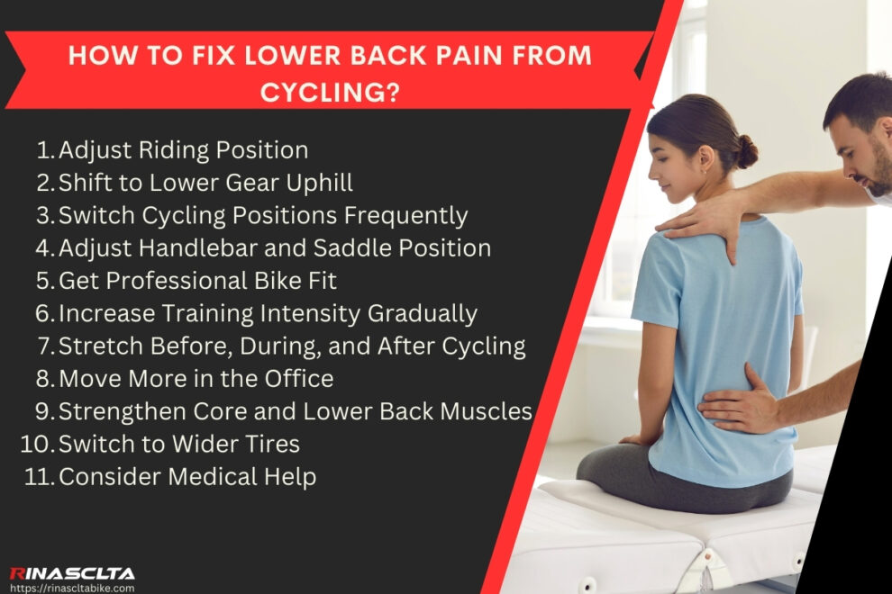 Lower back pain cycling: common types, what causes, how to fix and avoid
