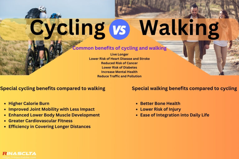 Cycling vs. Walking: benefits, disadvantages, similarities and differences