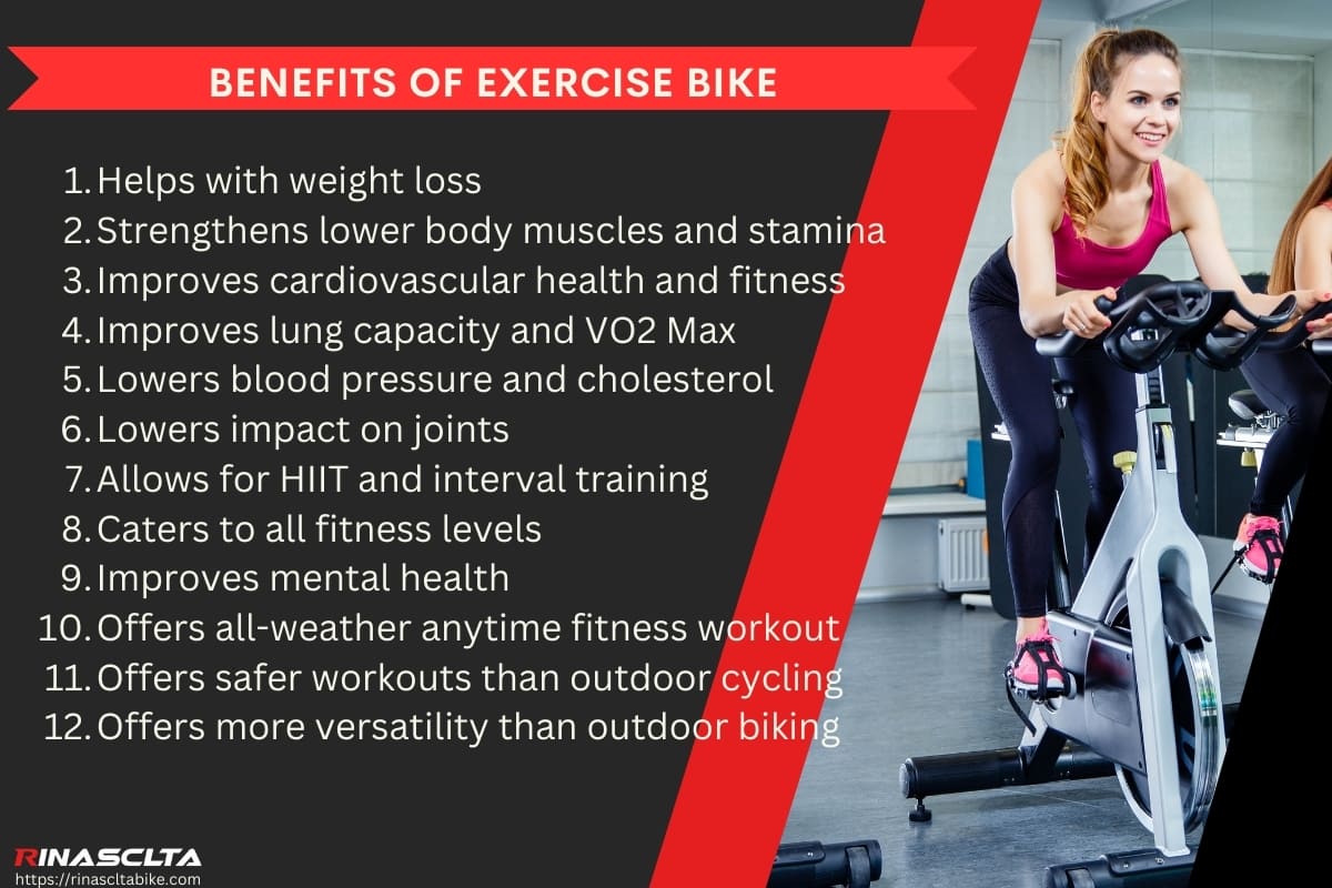 12 Benefits of Exercise bike: types, differences and workout plan