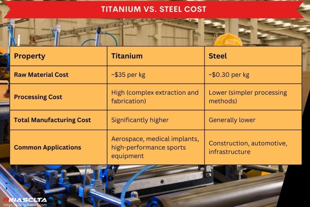 Titanium vs. Steel: similarities and differences