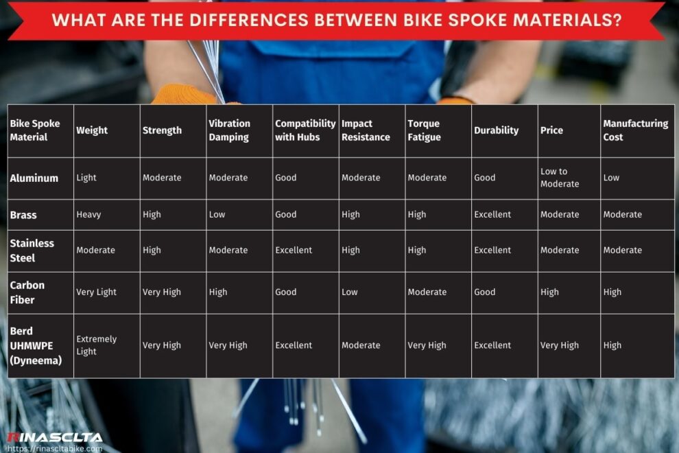 Bike spokes: materials, types, sizes and lifespan