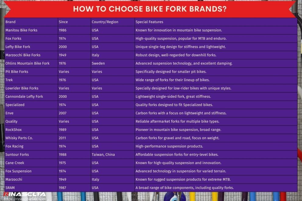 Bike fork: definition, types, materials and how to choose
