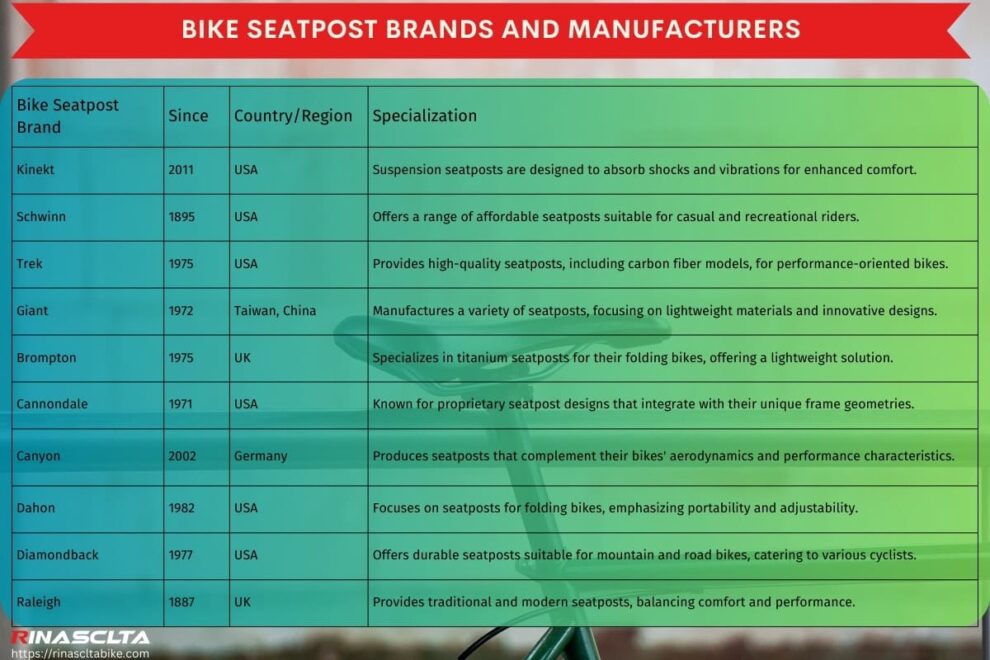 Bike Seatpost: definition, types, materials, dimensions and how to choose