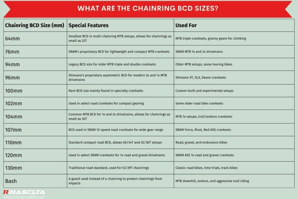 Bike chainring: definition, sizes, types and how to choose